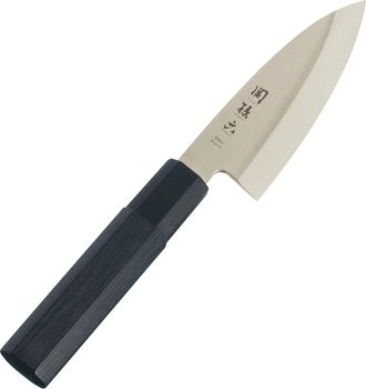 Kai Seki Magoroku Kinju und Hekiju Deba 10,0 cm Klingenlänge - 8A solid & SUS420J2 - 58 & 56 (±1) HRC - handgefertigt - Pakkaholz & PP-Kunststoff - japani