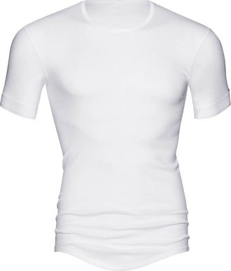 Mey Damen 3er Pack Noblesse Einfarbig Weiß Halbarm Crew-Ausschnitt M EU 40-16.5 Regulär Pullover T-Shirt Hemd 2802