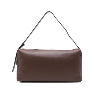 Elleme Elleme, Femme, Sacs, Brun, Taille: ONE Size Sac Bandoulière en Cuir Marron