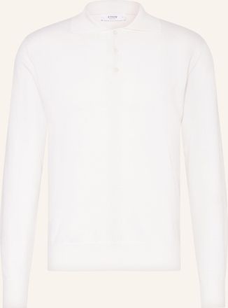 Eton Strick-Poloshirt blau