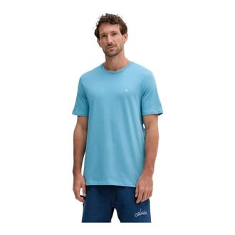 Calvin Klein Homme, Tops, Bleu, Taille: 2XL T-shirt ras du cou