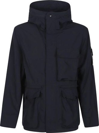 Stone Island Homme, Vestes, Bleu, Taille: XL Parka Courte