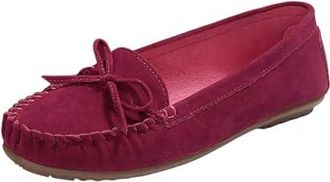 Generic Chaussures &agrave; enfiler d&eacute;contract&eacute;es et confortables pour femme - &Eacute;l&eacute;gantes - Couleur unie - Bout rond - Antid&eacute;rapantes - L&eacute;g&egrave;res - Avec noeud - Pour le