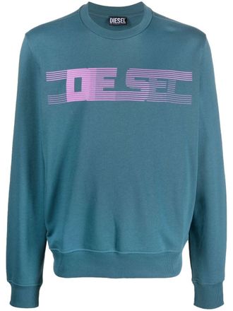 Diesel sweat S-GINN-E3 &agrave; imprim&eacute; graphique - Bleu