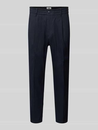 Drykorn Tapered Fit Bundfaltenhose aus Leinen-Mix Moodell CHASY