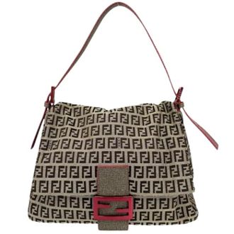 Fendi Sac bandouli&egrave;re en toile Pre-owned - Femme - Pre-owned - Brun - Taille: ONE Size