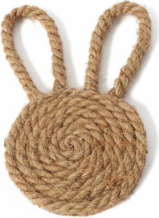 Boltze Boltze Untersetzer Liva mit Hasenohren, Ostern, Jute, handgearbeitet, 18,5x12 cm, 1 St&uuml;ck
