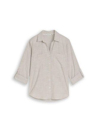 Tom Tailor Langarmbluse Blusen & Shirts Bluse mit Brusttaschen