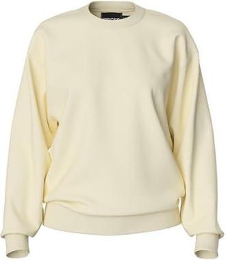 Pieces Pieces Pcchilli Ls Loose Sweat Noos BC Maillot de survêtement, White Pepper, L Femme