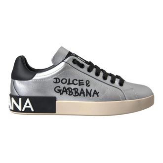 Dolce & Gabbana Homme, Chaussures, Gris, Taille: 40 EU Baskets Portofino