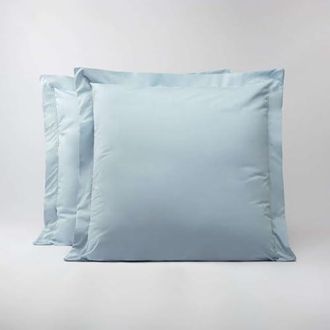 LINANDELLE Lot de 2 taies doreillers Percale 200 Fils Desiree
