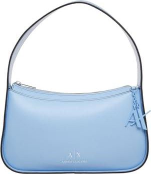 A|X Armani Exchange Elysees, chaîne avec Logo, Fermeture éclair, Sac à bandoulière Femme, Blue River, Einheitsgröße