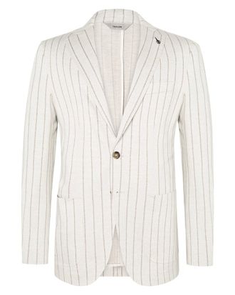 Paoloni Einreihiges Sakko mit Nadelstreifen in Jersey-Qualit&auml;t in