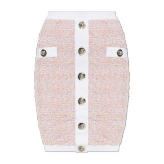 Balmain Tweedrock mit Lurexfaden - - Skirts - Damen - Rosa - S