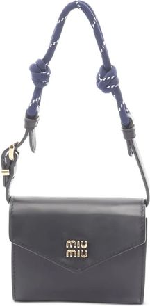 Miu Miu 2010s Portemonnaie aus Leder - Blau