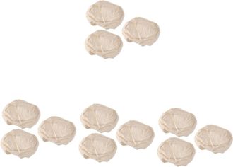 Amosfun 12 Stk G&auml;rkorb-Stoffabdeckung Teig-G&auml;rstoff-Einlage K&uuml;chenger&auml;t G&auml;rkorbauskleidung G&auml;rkorb f&uuml;r Brot Liner Konditoreieinlagen Backfolie ovaler Brotkorb