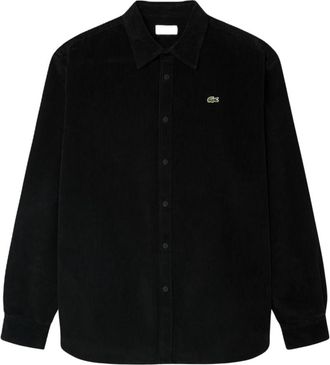 Lacoste Regular Fit Corduroy Shirt - - Shirts - Herren - Schwarzk - XL