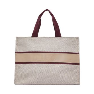 Liu Jo Sac cabas logo - Femme - Sacs - Blanc - Taille: ONE Size