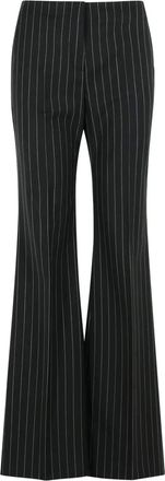 Sportmax Gestreifte Hose - Schwarz