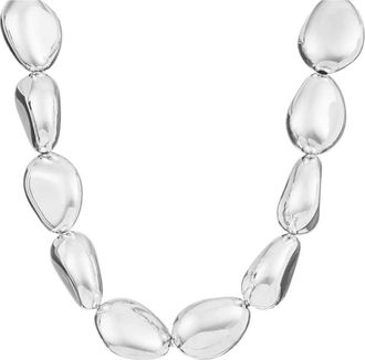 Federica Tosi Klobiger Spitzenstein Halskette in Silber - - Accessories - Damen - Grau - ONE SIZE