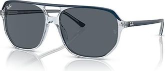 Ray-Ban Bill One Sonnenbrillen Blau Auf Blau Transparent Fassung Blau Glas 60-16