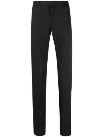 Pantaloni Torino pantalon droit &agrave; fermeture d&eacute;cal&eacute;e - Gris