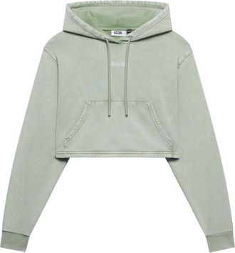 GCDS Gcds, Damen, Sweatshirts & Hoodies, Gr&uuml;n, LGr&ouml;&szlig;e