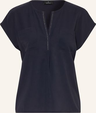 Monari Monari Blusenshirt Mit Schmucksteinen blau