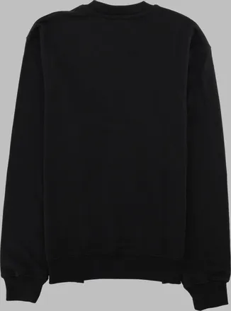Versace Jeans Couture Baroque Logo Cotton Sweatshirt - Black