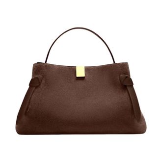 Yuzefi Gyoza Wildleder Schokolade Tasche - - Bags - Damen - Braun - ONE SIZE