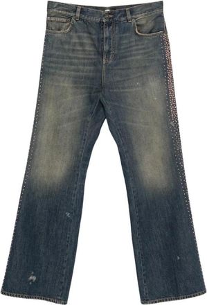 Amiri Jean droit orn&eacute; MA Fit - Homme - Jeans - Bleu - Taille: W32