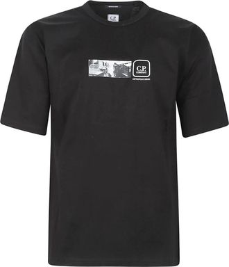 C.P. Company C.p. Company, Homme, Tops, Noir, Taille: XL T-Chemises