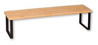 KESPER | K&uuml;chenregal, Material: Bambus, Metall, Ma&szlig;e: 55 x 13,5 x 15 cm, Farbe: Braun, Schwarz | 58807