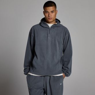 MyProtein MP Herren Fleece 1/4-Rei&szlig;verschluss Hoodie - Granite - XXXL