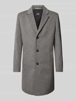 HUGO BOSS Mantel mit Reverskragen
