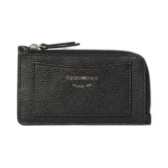 Emporio Armani Rei&szlig;verschluss-Ledergeldb&ouml;rse - - Accessories - unisex - Schwarzk - ONE SIZE