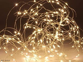 Viscio Trading 172390 Lichterkette 40 Micro, Kunststoff, transparent, 200 x 0,10 x 0.10 cm