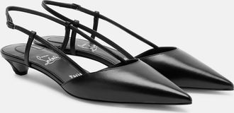 Christian Louboutin Escarpins Miss Z Slingina 25 en cuir