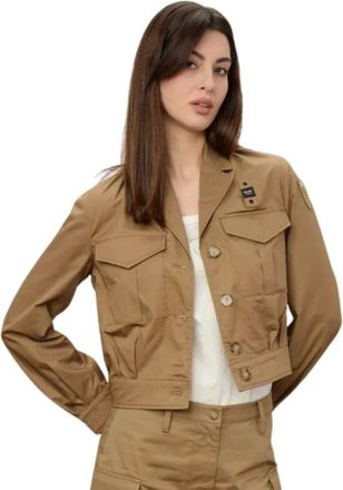 Blauer Femme, Vestes, Brun, Taille: 40 FR Blauer USA Manteaux Brown