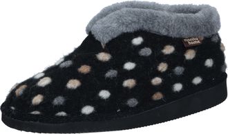 Manitu Home Damen 340010-01 Hausschuh, Schwarz, 35 EU