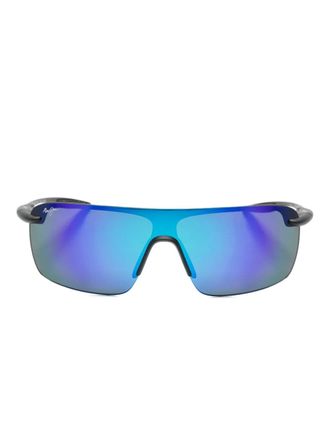 Maui Jim Palulu Sonnenbrille mit eckigem Gestell - Schwarz