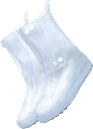 Beaupretty VALICLUD rutschfeste &Uuml;berschuhe aus PVC Hoher Schaft Leicht Strapazierf&auml;hig Outdoor &Uuml;berschuhe f&uuml;r Wandern Trekking und Regen Tragbare Regenschutz Sch