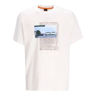 HUGO BOSS Homme, Tops, Blanc, Taille: M Tee Blanc Classique Ontheway