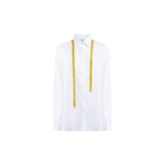 Moschino Hemd aus bedrucktem Baumwollpopeline - - Blouses & Shirts - Damen - Wei&szlig; - M