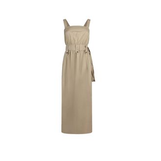 Liu Jo Femme, Robes, Beige, Taille: 36 FR Longue Robe en Popeline