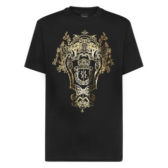 Billionaire Boys Club Round Neck Logo Crest T-Shirt - - Tops - Herren - Schwarzk - L
