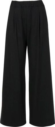 Semicouture Femme, Pantalons, Noir, Taille: 44 FR Wide Pantalons