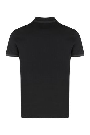 HUGO BOSS Mens Cotton-Piqu&eacute; Polo Shirt Black T-shirts And Polos