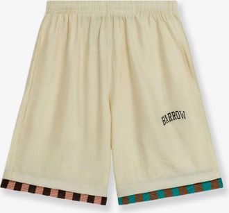 Barrow Viscose blend bermuda shorts with logo print - BARROW - gender_Man