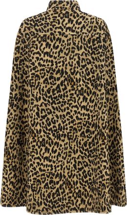 Valentino Garavani Leopard-Print Animalier Cape - Beige